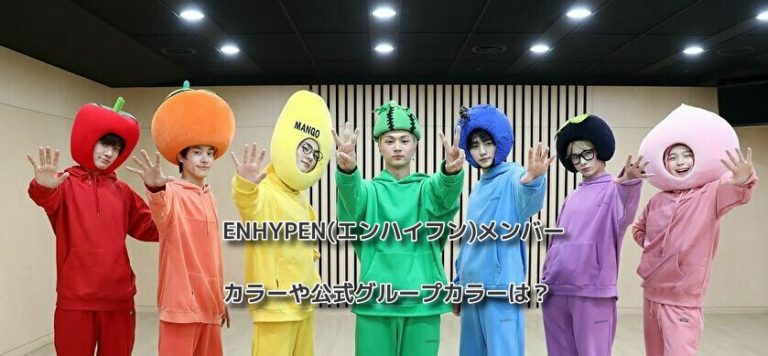 ENHYPEN(エンハイフン)メンバーカラーや公式グループカラーは？ | NANDEMON